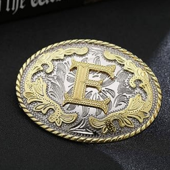 Accessories | New Beautiful Silver And Gold Scroll Letter B Belt Buckle ...